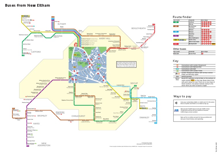 TFL Spider Map For New Eltham | PDF | Bus | Public Services