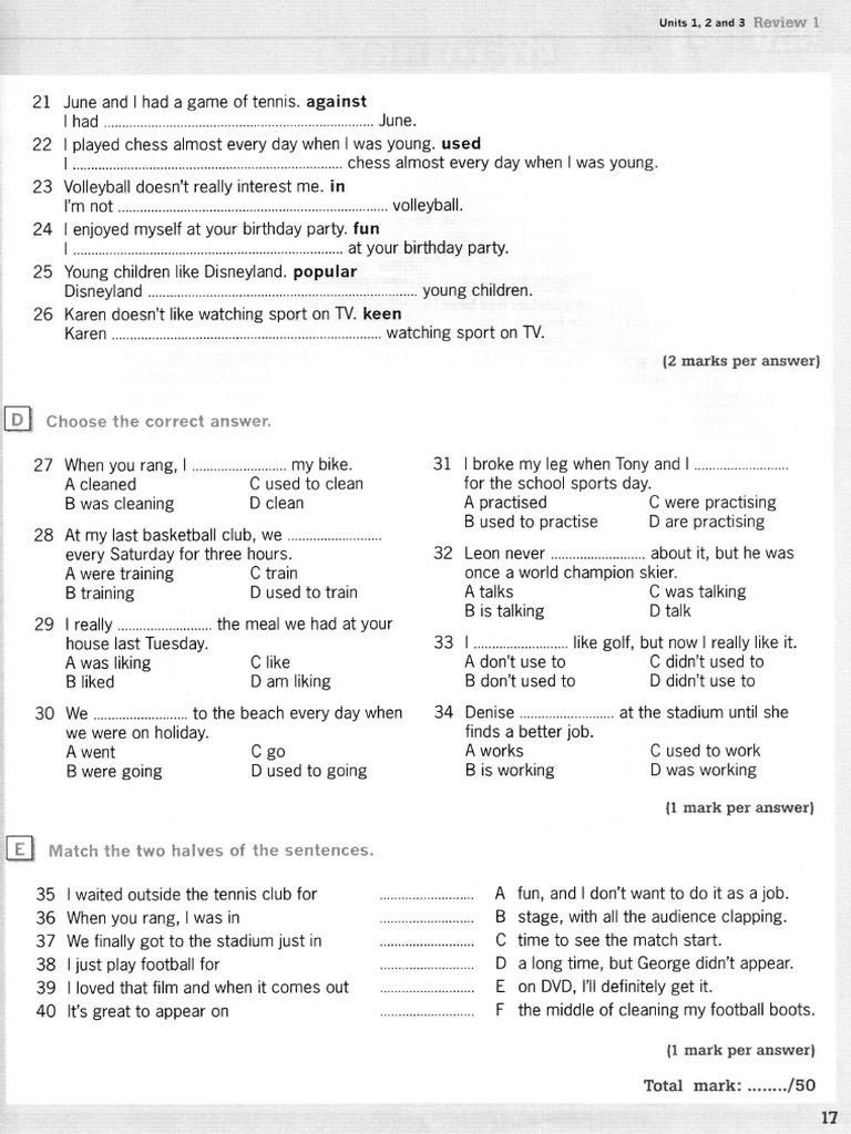 Tense Exercise b2 | PDF