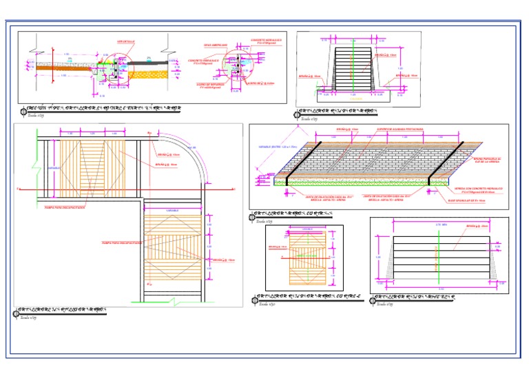 Plano de Detalle de Veredas | PDF | Informática y tecnología de la información