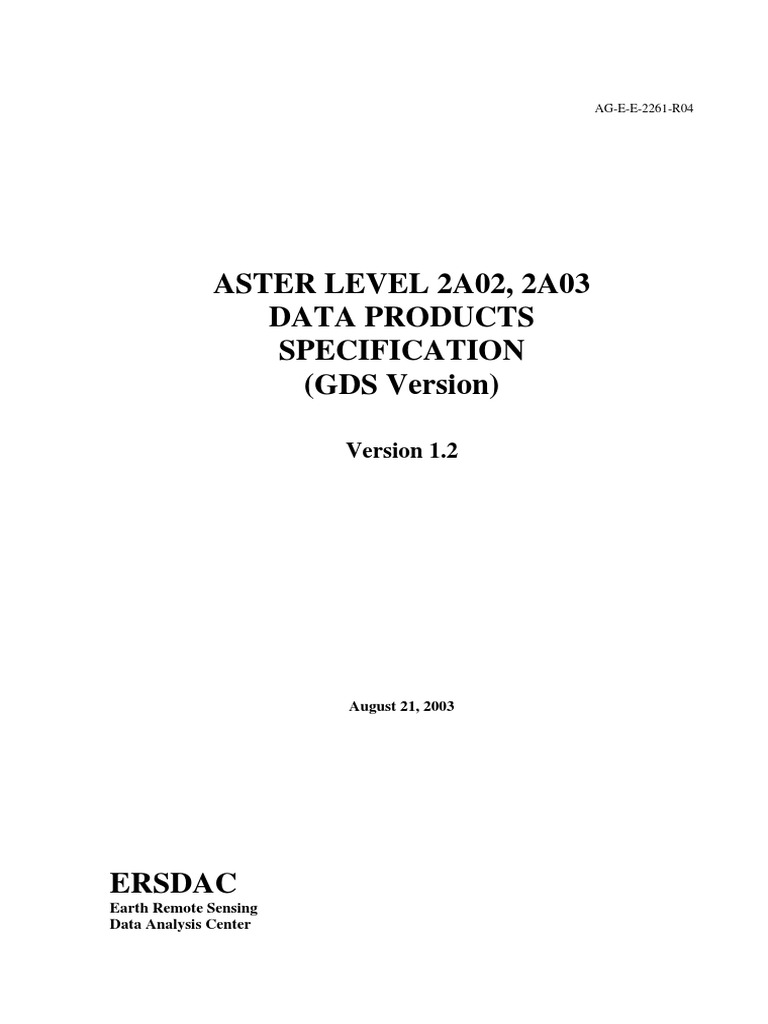 Specifications 2A | PDF | Data Type | Metadata