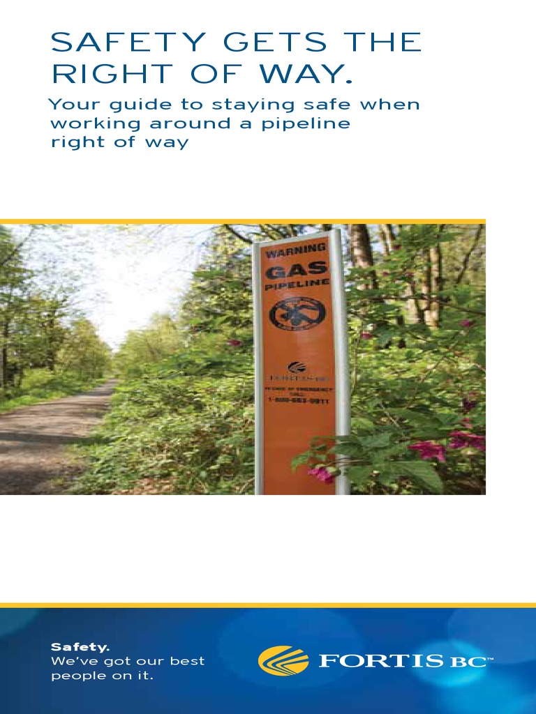 Right of Way Safety | PDF | Pipeline Transport | Nature