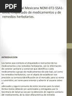 Etiquetado de Medicamentos NOM-072-SSA1-2012 | PDF | Medicamentos con ...