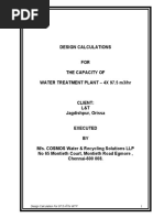 CIP Calculation | PDF | Membrane | Pump