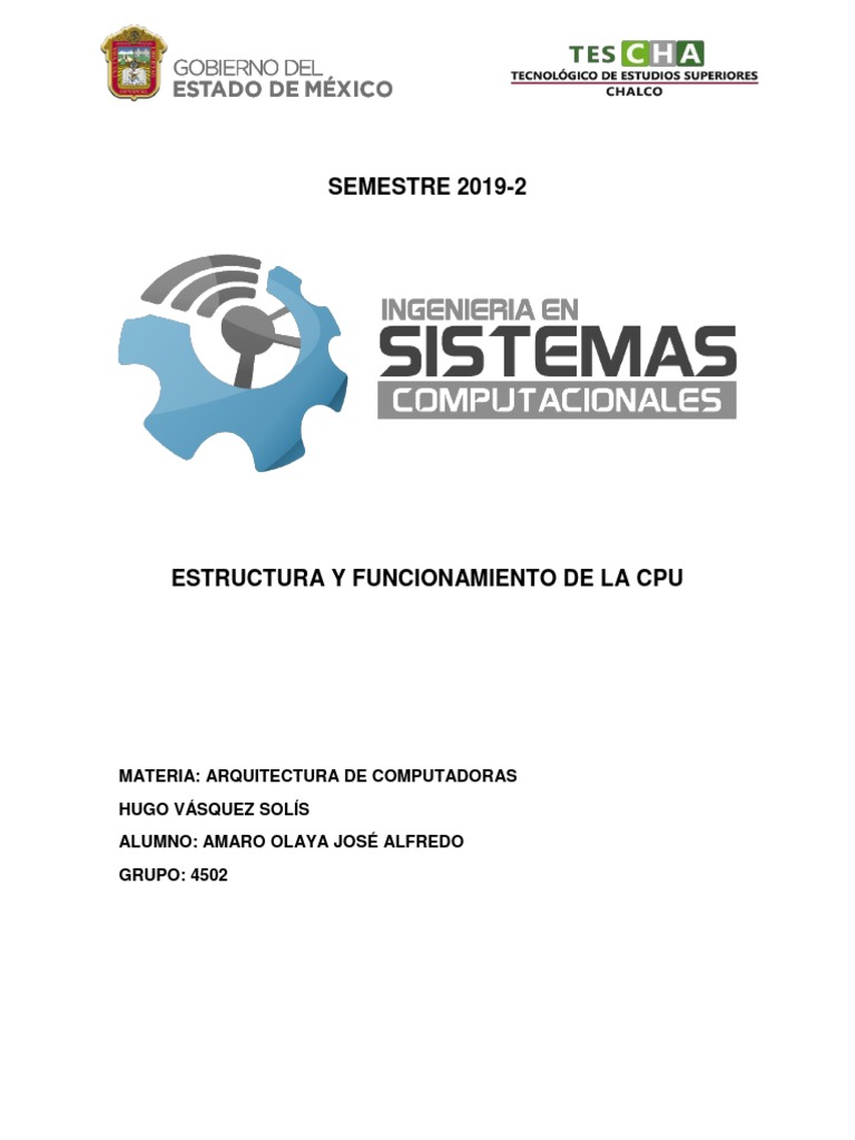 Estructura y Funcionamiento de La CPU | PDF | Unidad Central de ...