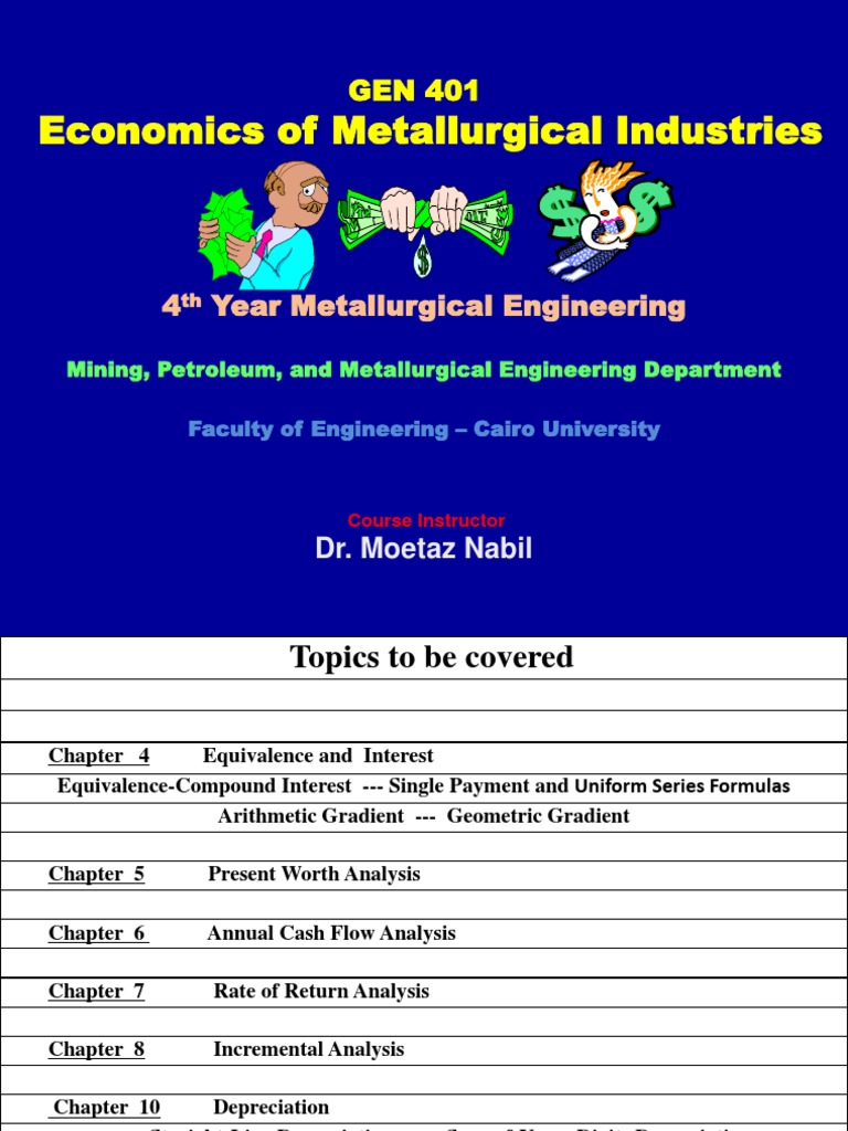 Slideset.1.Economics Course | PDF | Time Value Of Money | Interest