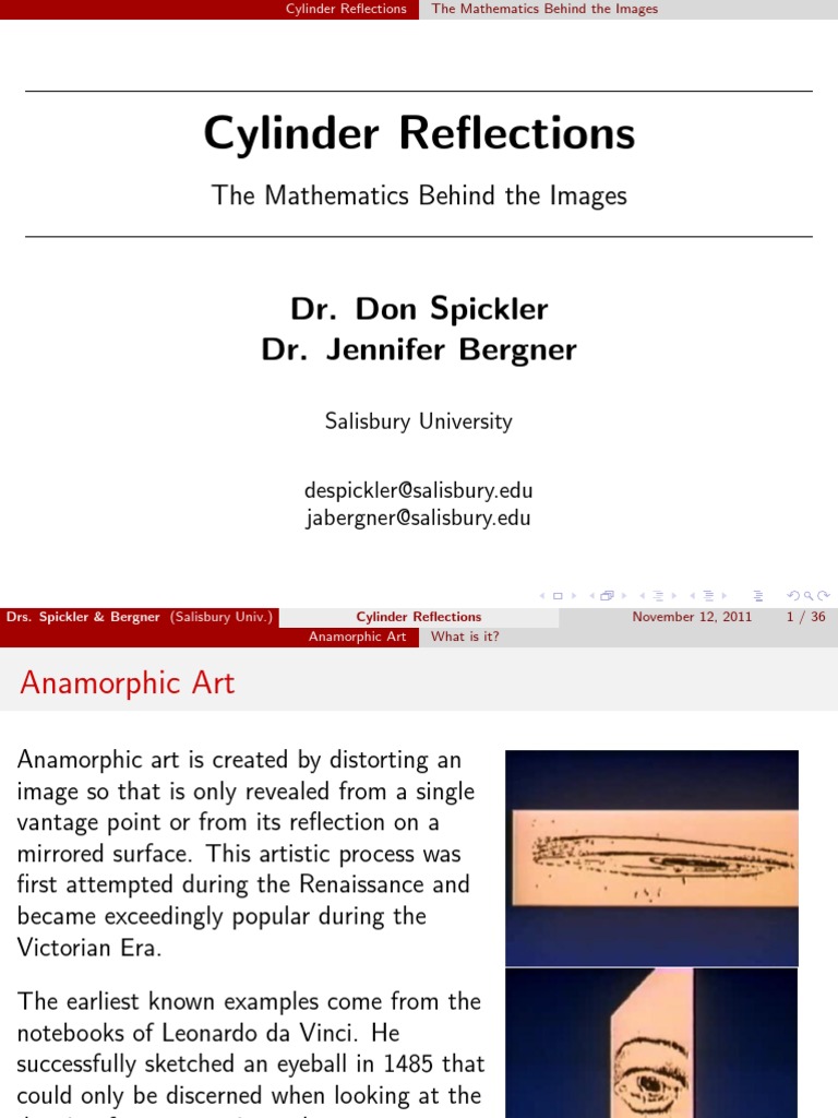 Cylinder Reflections | PDF | Geometry | Teaching Mathematics