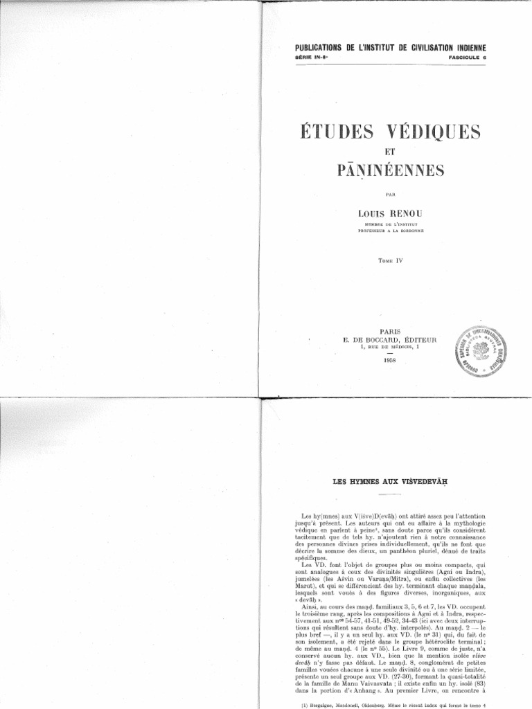 Hymnes aux Visvedevas dans le Veda | PDF | Véda | Littérature hindou