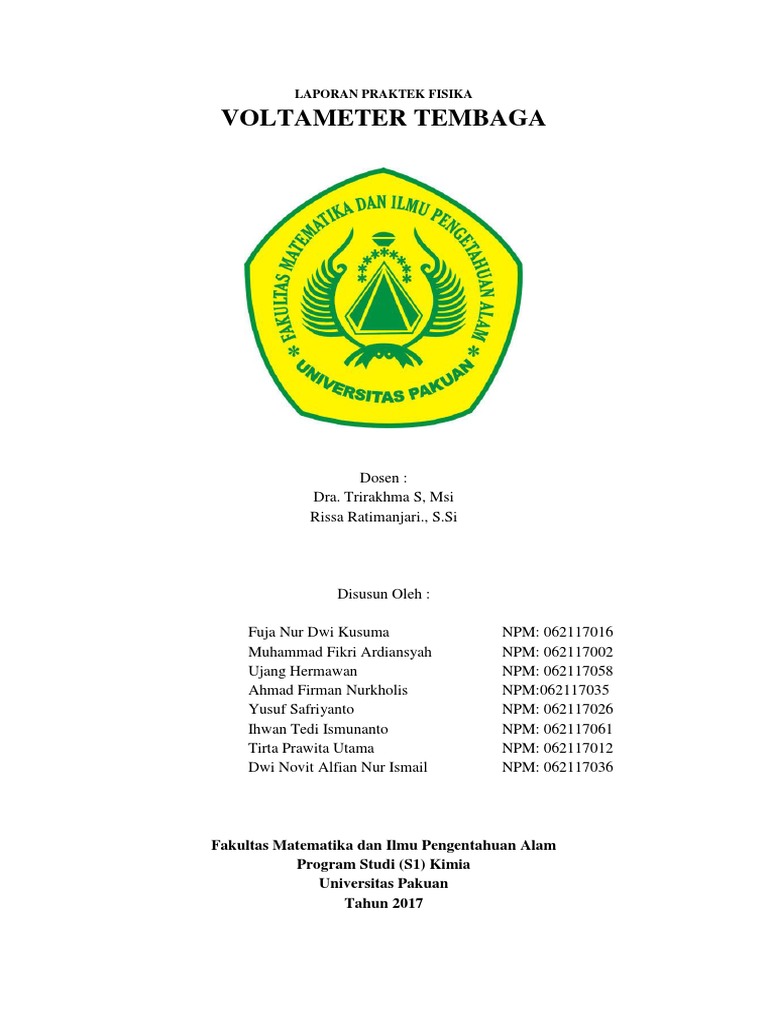 Voltameter Tembaga: Prinsip dan Aplikasi | PDF | Ilmu Sosial