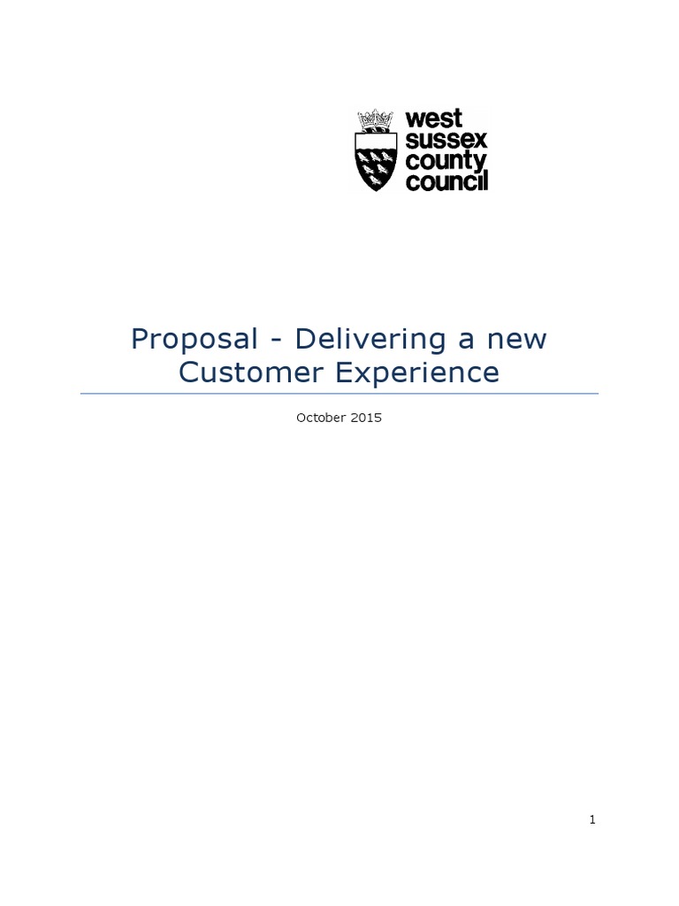 Customer Experience Improvement Proposal | PDF | Call Centre | Customer ...