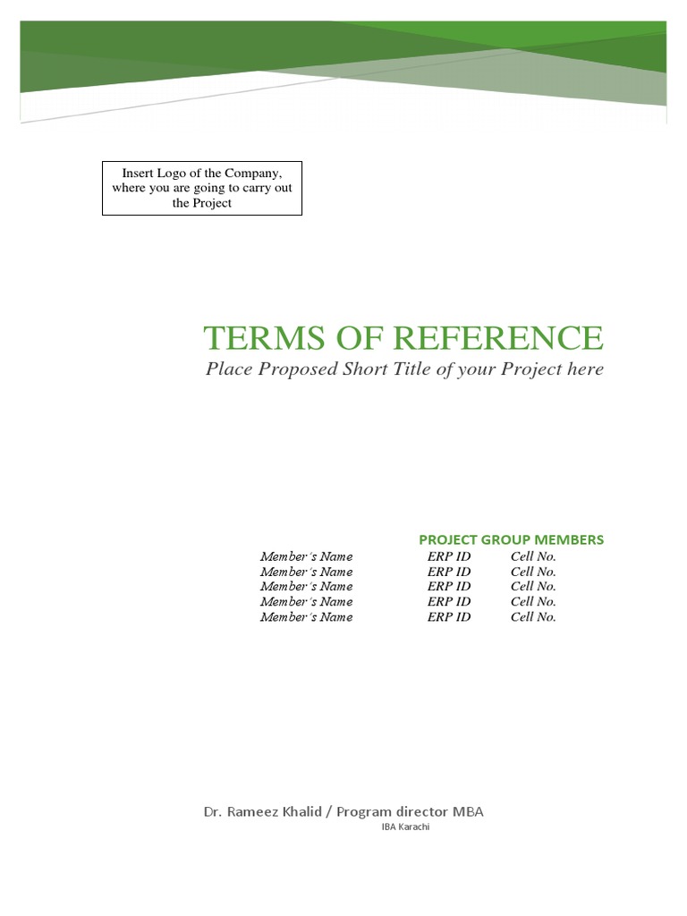 0 TOR Format | PDF | Research Methods | Evaluation Methods