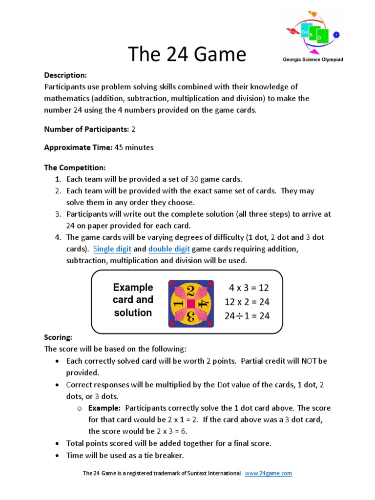 The 24 Game | PDF