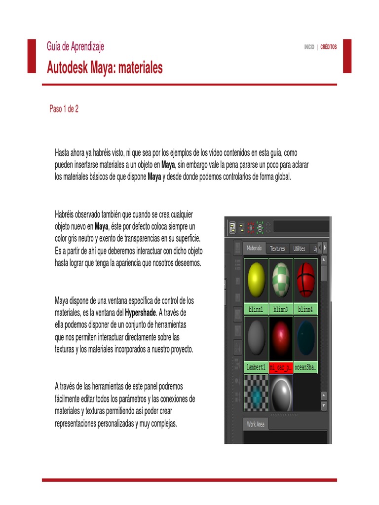 Maya Materiales | PDF | Autodesk Maya | Ventana