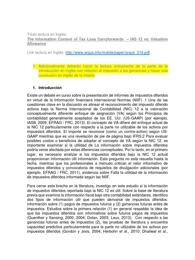 Niif VS Us Gaap | PDF | normas internacionales de INFORMACION ...