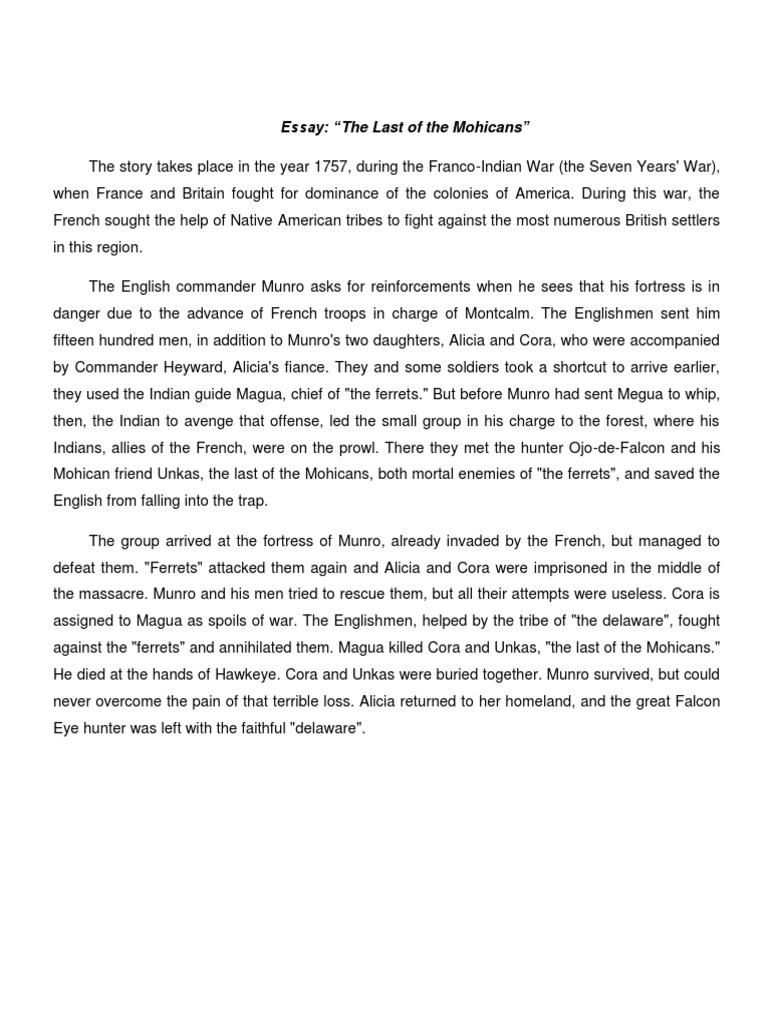 The Last of The Mohicans | PDF | Travel | Classics