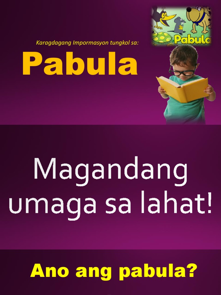 Filipino 7 - Pabula | PDF