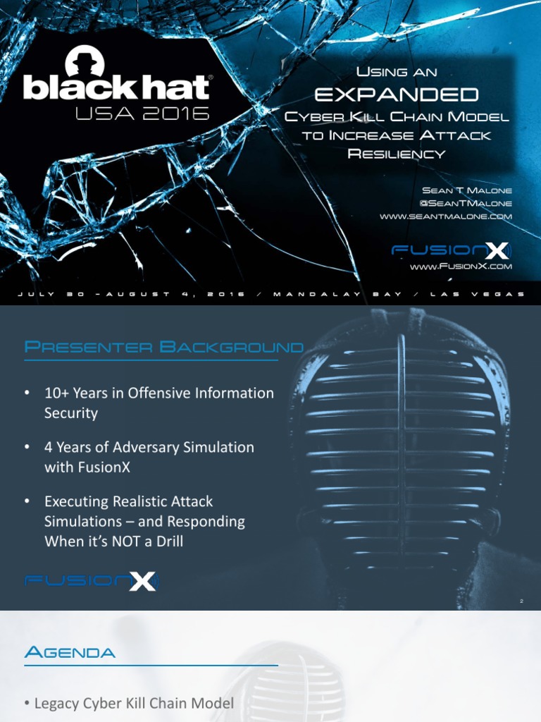 Us 16 Malone Using An Expanded Cyber Kill Chain Model To Increase ...