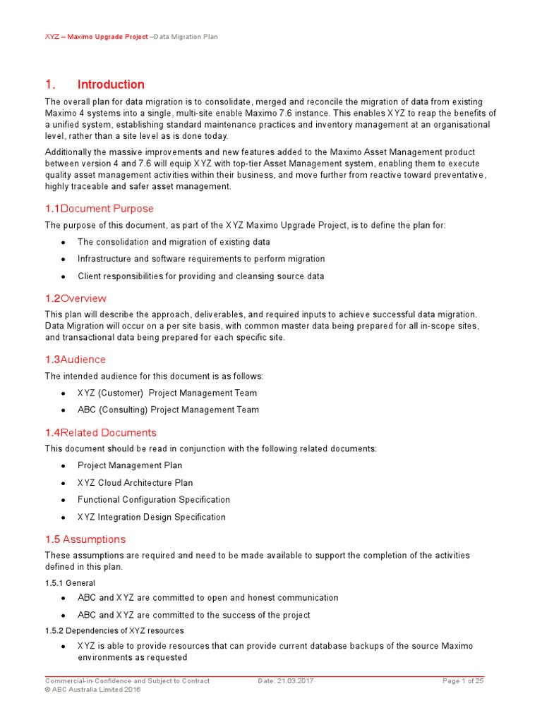 Data Migration Plan | PDF | Oracle Database | Backup
