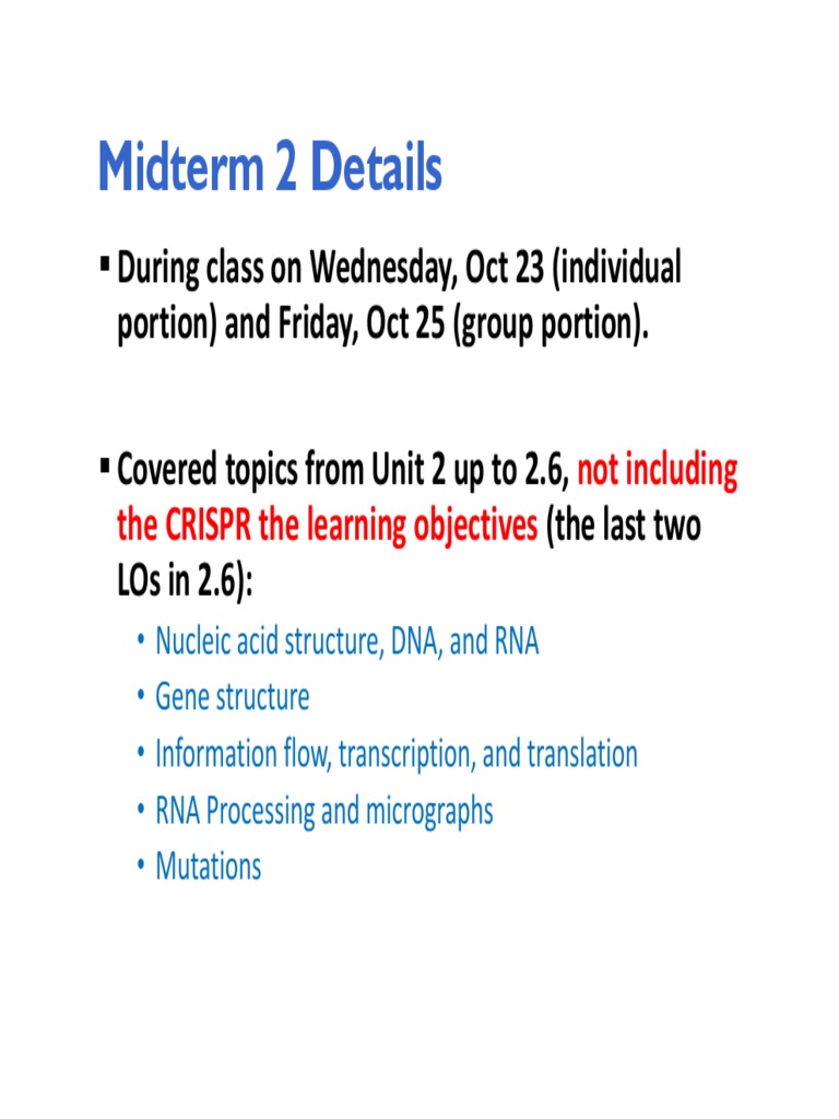 Midterm 2 - Info Slides | PDF