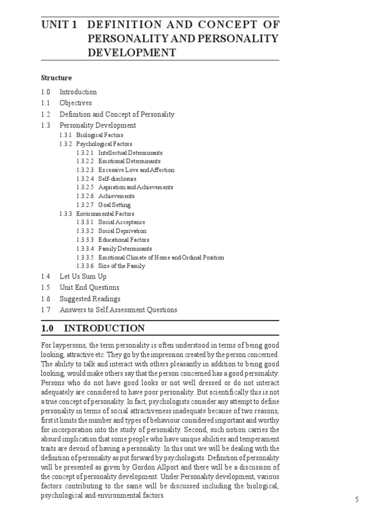 Introduction To Personality | PDF | Attitude (Psychology) | Emotions
