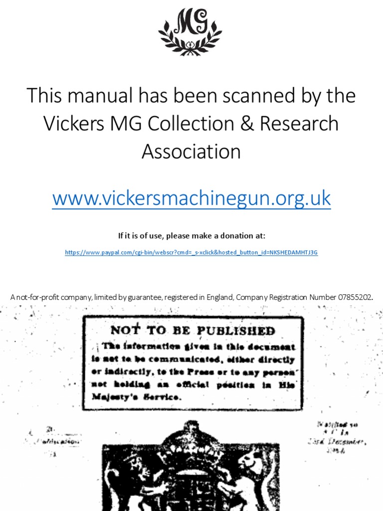 Vickers Weapons Manual | PDF