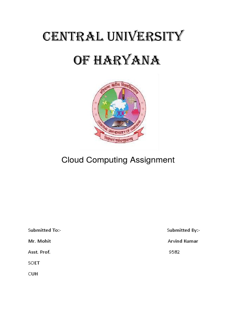 Central University of Haryana: Cloud Computing Assignment | PDF ...