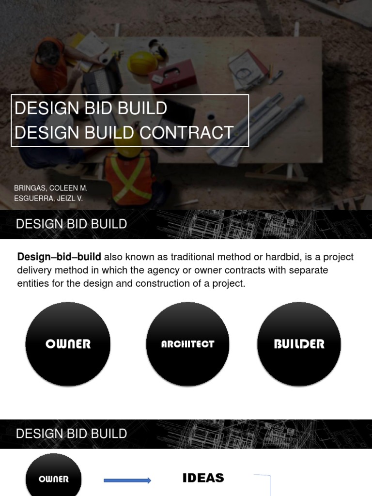 Comparing the Design-Bid-Build and Design-Build Project Delivery ...