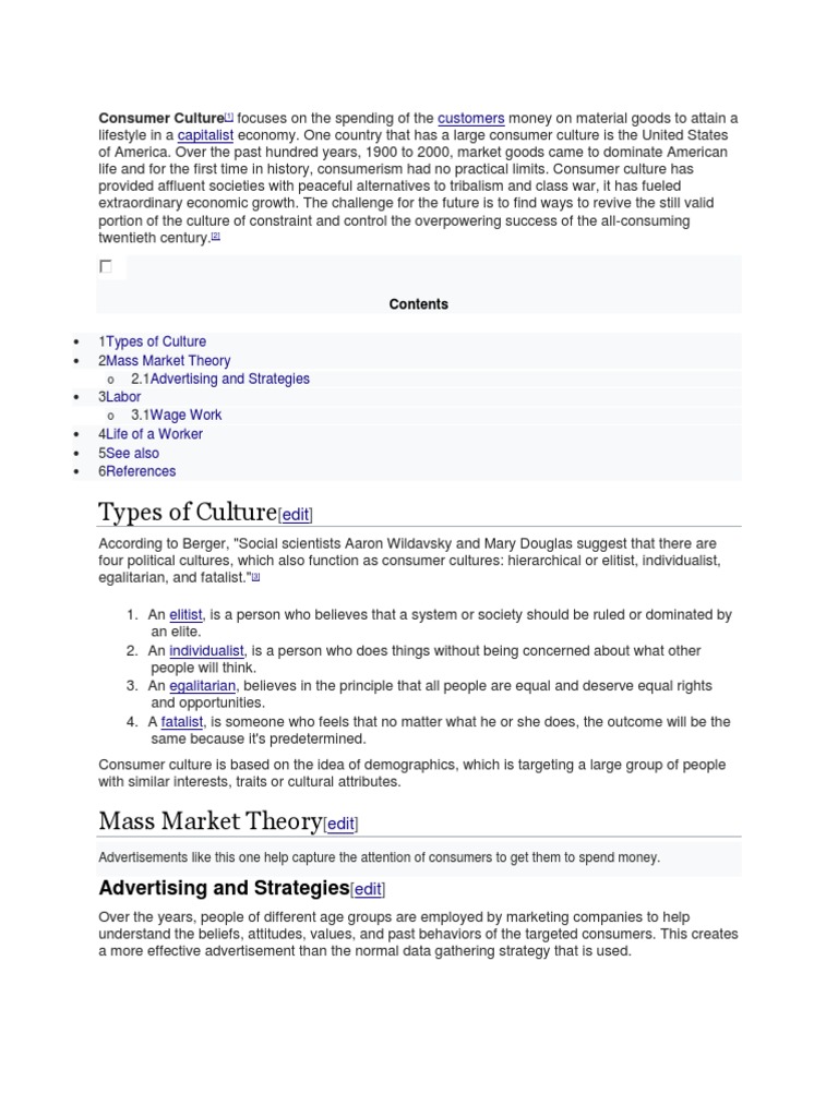 The Rise of Consumer Culture in America: An Analysis of the Social and ...