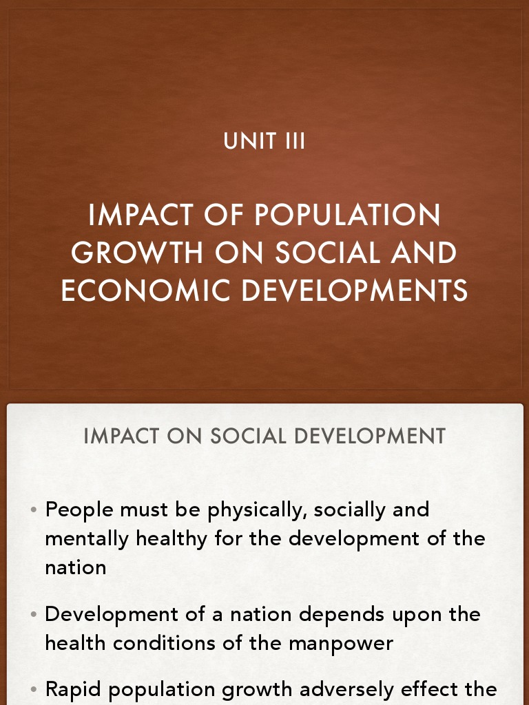 Impact of Population Growth on Development | PDF | Economic Development ...
