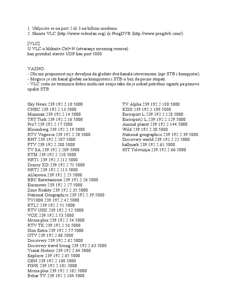 Moja TV Kanali | PDF