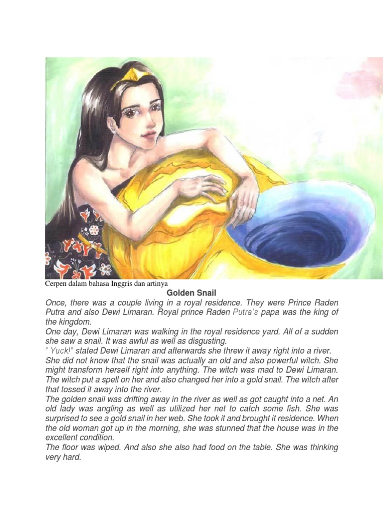 Cerita Pendek Bahasa Inggris dan Artinya | PDF | General Fiction