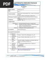 CURRICULUM MAP Math 9 | PDF | Trigonometric Functions | Quadratic Equation