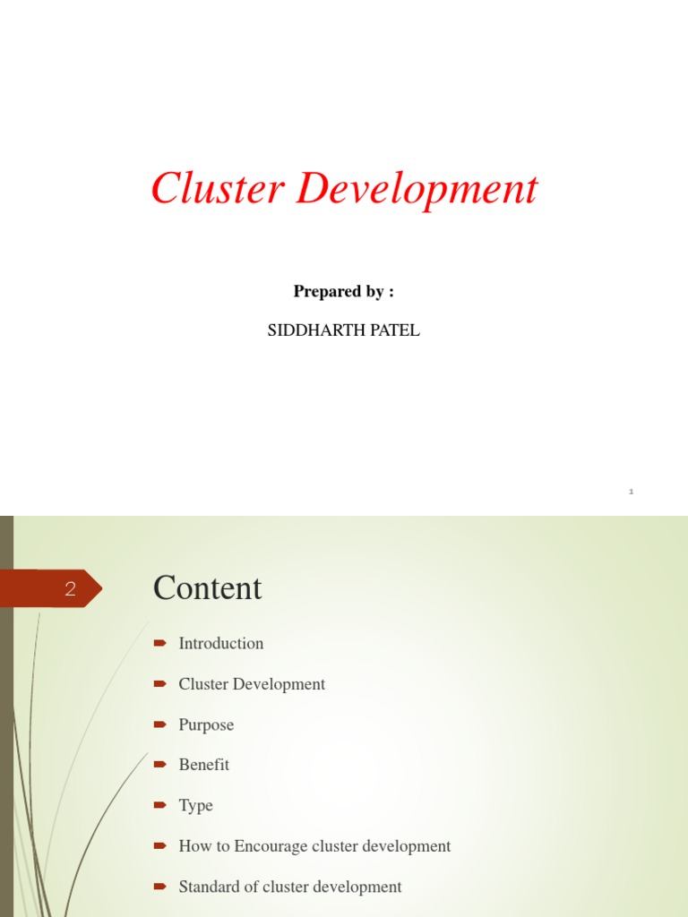 Cluster Development | PDF | Urbanization | Natural Environment