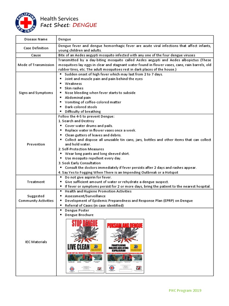 Dengue Fact Sheet 2019 | PDF | Mosquito | Public Health
