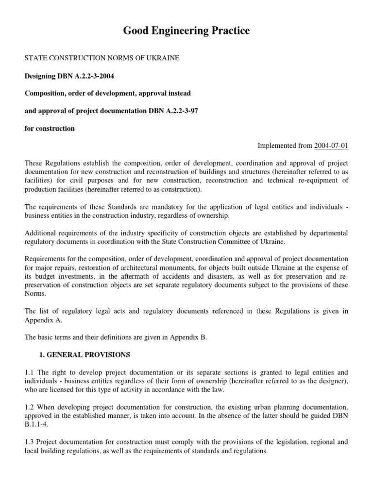 Good Engineering Practice | PDF | Environmental Impact Assessment ...