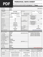 CS Form No. 212 Revised Personal Data Sheet Sample Form | PDF ...
