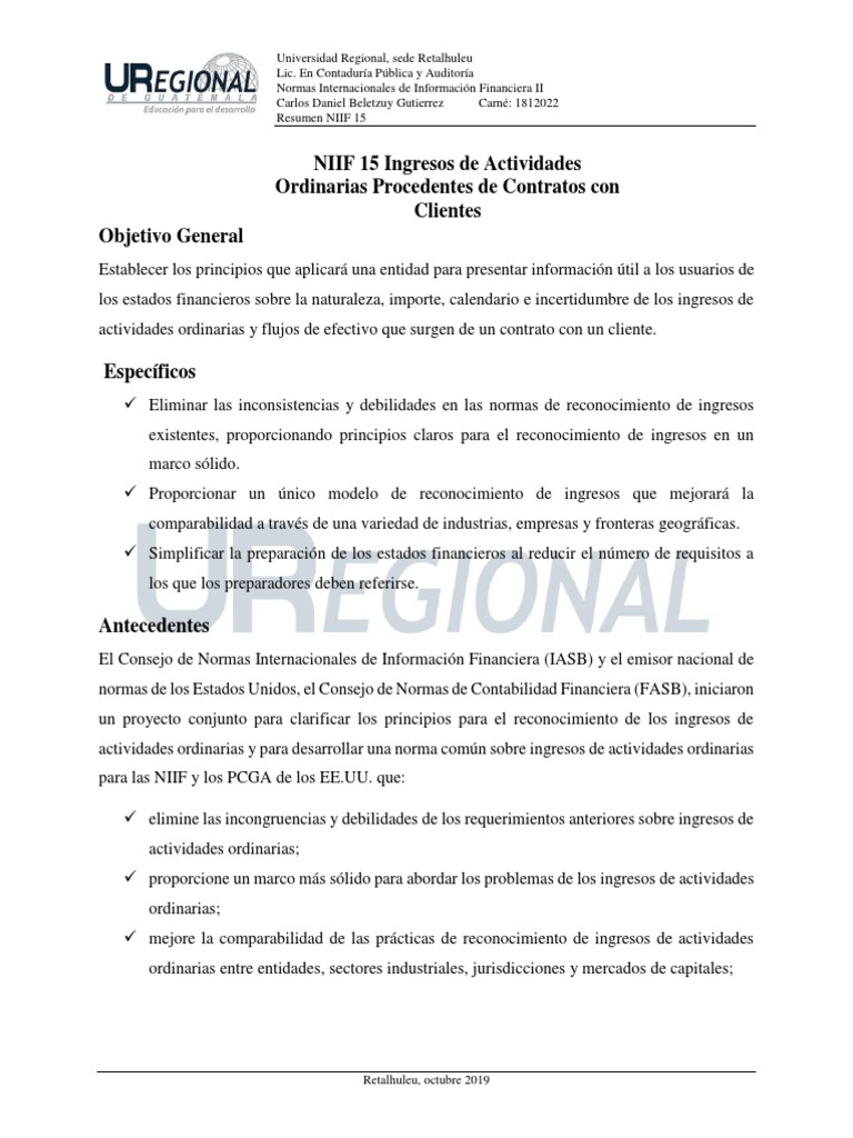 Resumen Nic 2 | PDF | normas internacionales de INFORMACION FINANCIERA ...