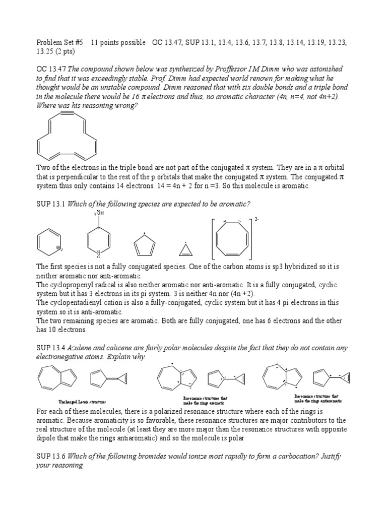 Difficult Questions On Organic Chemistry PDF | PDF | Aromaticity ...