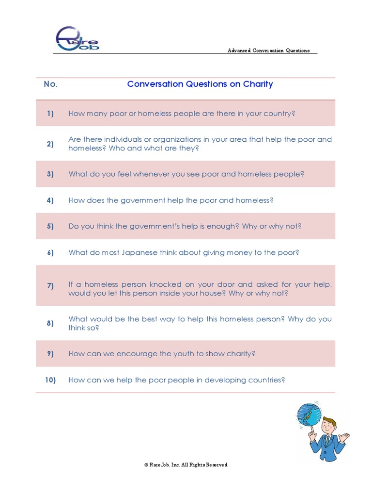 Conversation Questions On Charity | PDF