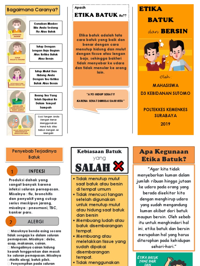 Etika Batuk Leaflet | PDF