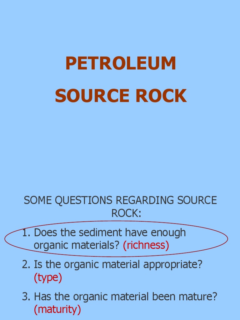 Petroleum Source Rock Analysis Guide | PDF | Total Organic Carbon | Nature