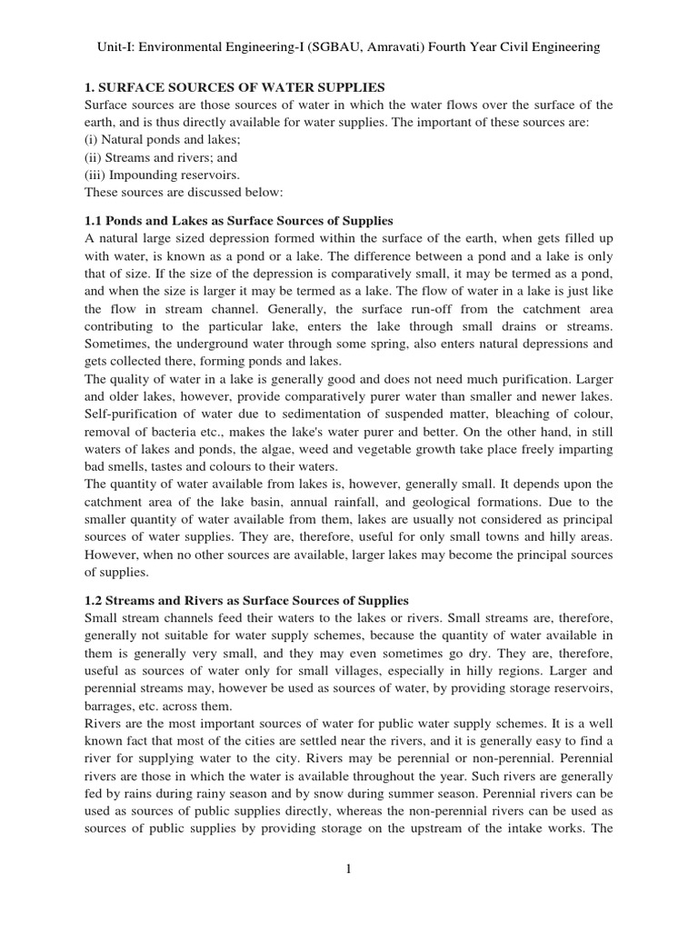 Water Quality Chapter | PDF | Aquifer | Reservoir