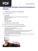 30 Automotive Interview Questions | PDF | Car | Engines