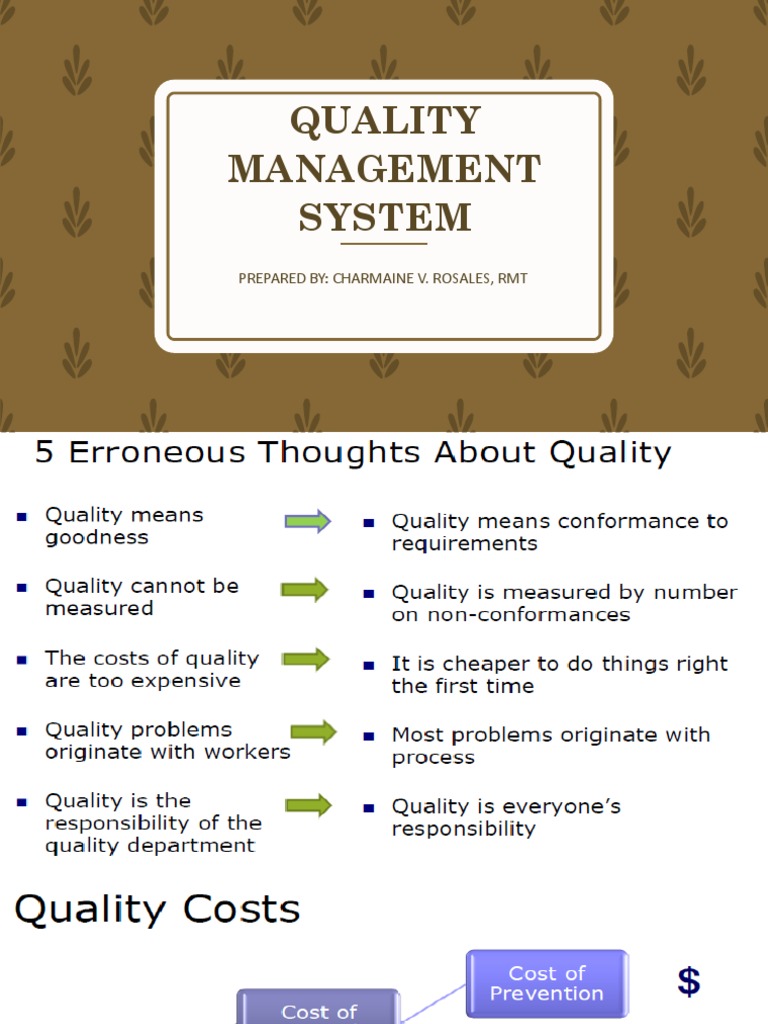 Quality Management System Essentials | PDF