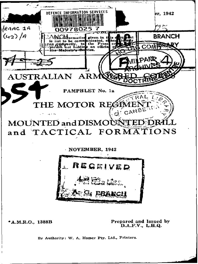 Mounted and Dismounted Drill Formations | PDF | Military | Military Science