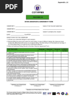 COT-RPMS Observation Notes Form | PDF