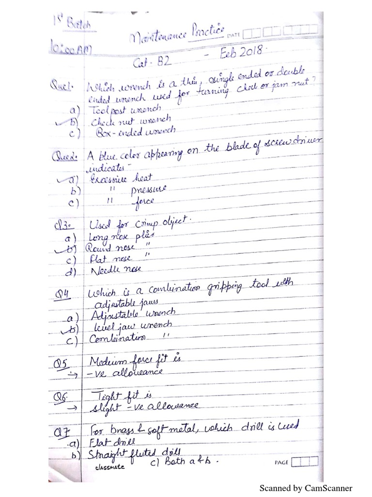 Maintenance Practice | PDF