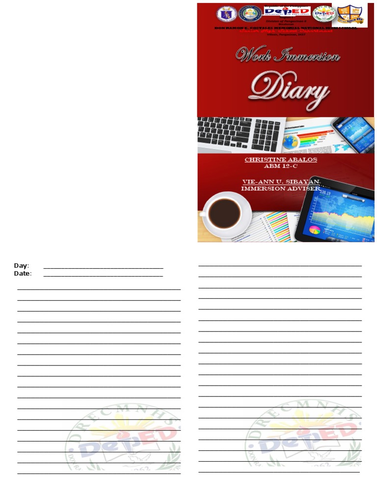 Work Immersion Diary | PDF