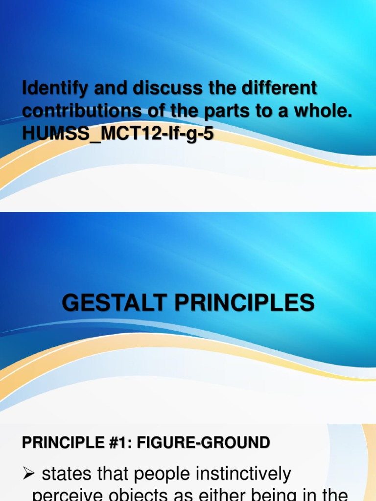 Gestalt Theory | PDF | Shape | Color