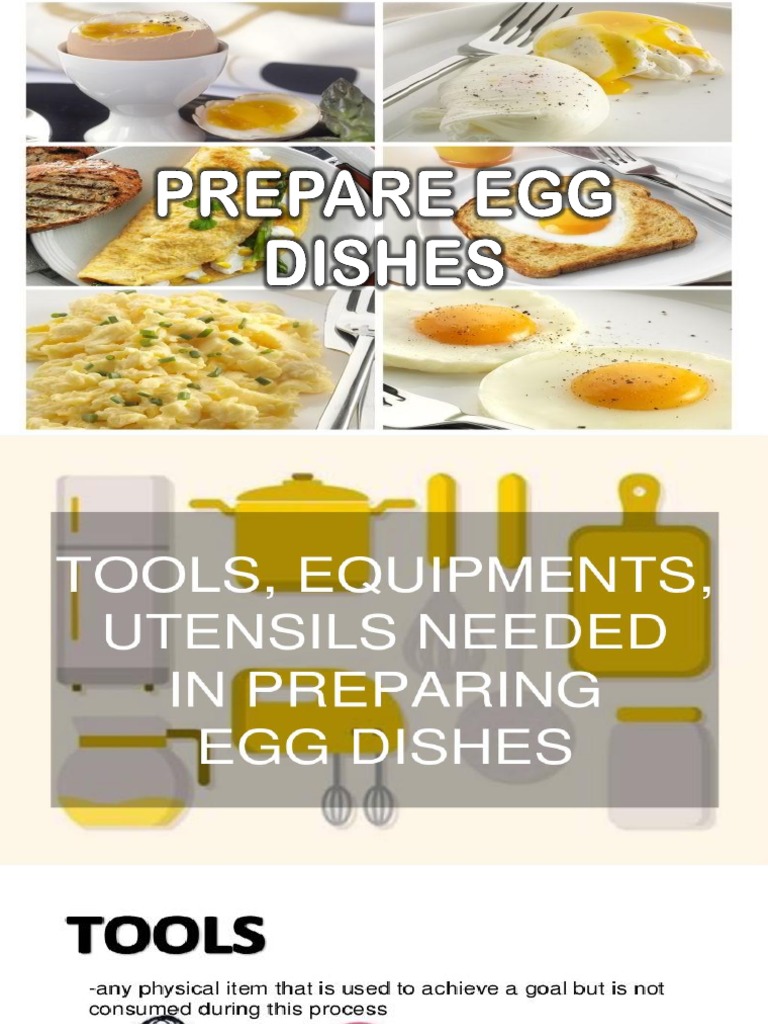 Prepare Egg Dishes | PDF | Yolk | Egg
