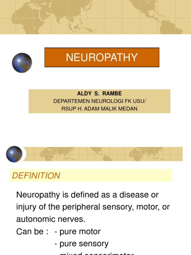 Neuropathy: Departemen Neurologi FK Usu/ Rsup H. Adam Malik Medan | PDF ...